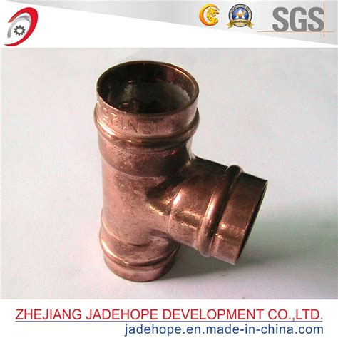 Copper Tee With Socket Plumbing For Ac Copper Fitting Welding