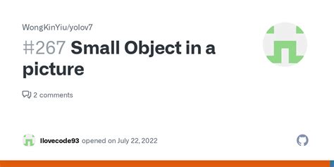 Small Object In A Picture Issue WongKinYiu Yolov GitHub