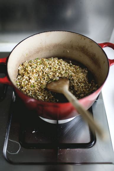 Clam Chowder Risotto W Celery Prosciutto Salt