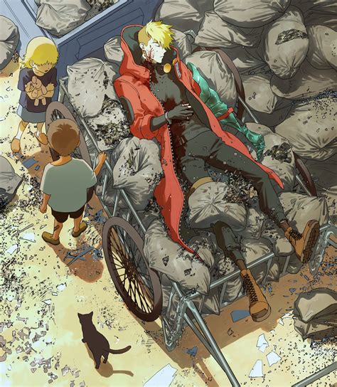 Ba3969787585976 Vash The Stampede Trigun Trigun Stampede Brown Footwear Highres 1girl