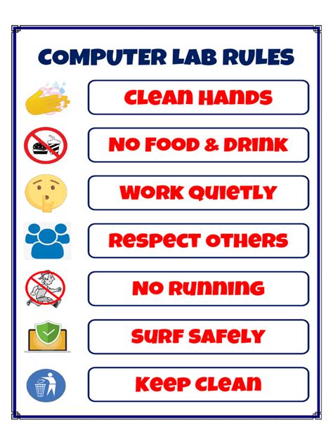 Computer Lab Rules Pdf