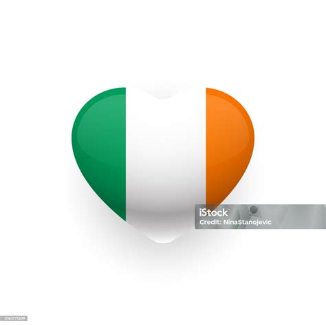 하트 모양의 아일랜드의 국기 아일랜드 국기 벡터 일러스트 레이 션 0명에 대한 스톡 벡터 아트 및 기타 이미지 0명 국기 더블린 아일랜드 공화국 Istock