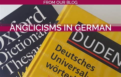 Anglicisms In German Ym Language Services