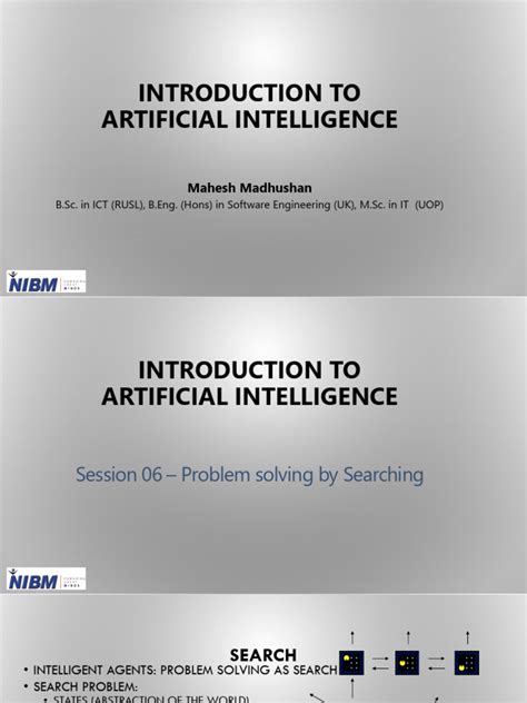 Lecture 06 Problem Solving By Searching Pdf Algorithms And Data