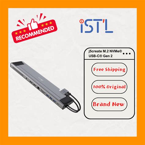 J5create M 2 NVMe USB C Gen 2 Docking Station JCD552 Shopee Singapore