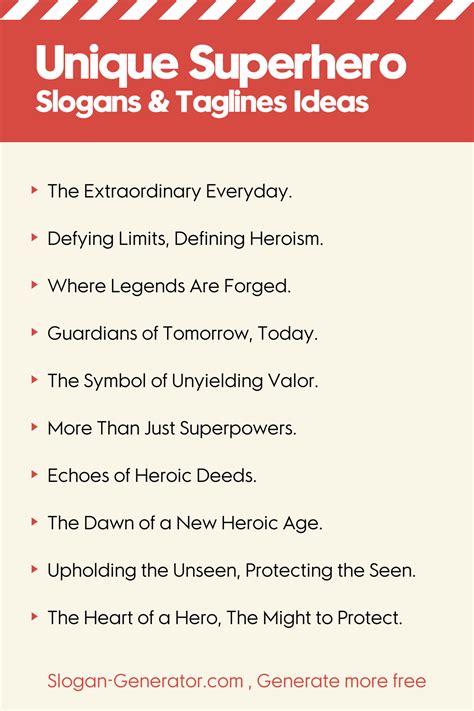 100 Catchy Superhero Slogans And Taglines Ideas Slogan