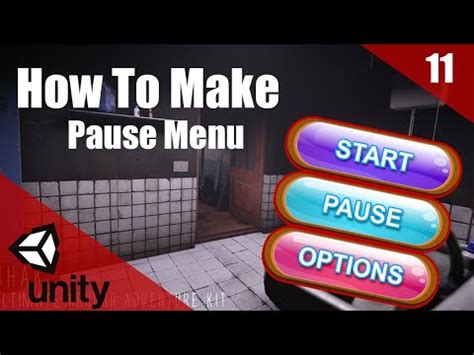 How To Make A HORROR Game In Unity Pause Menu Horror Series Part YouTube