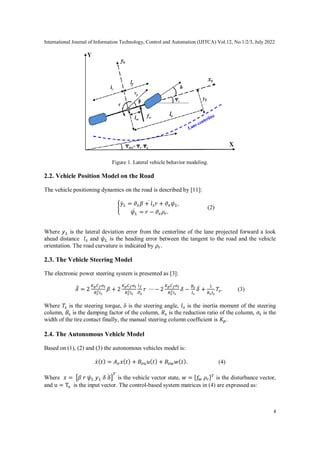 Improved Control Design For Autonomous Vehicles PDF