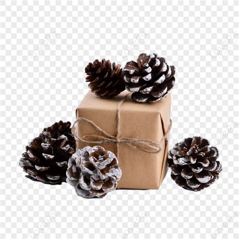 크리스마스 장식 요소 소나무 공 및 선물 상자솔방울겨울 Png 일러스트 무료 다운로드 Lovepik