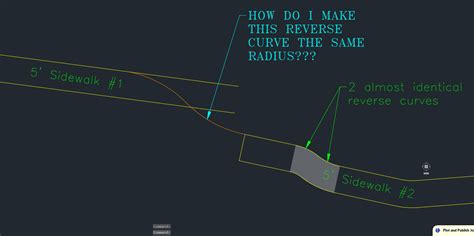 solved how to make two symmetrical curves reverse curves autodesk