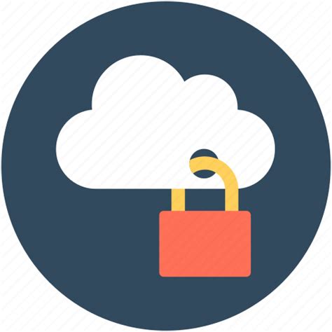 Cloud Lock Cloud Security Lock Computing Cloud Lock Locked Cloud Icon
