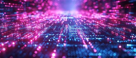 Premium Photo Elegant Abstract Digital Matrix Soft Cybernetic Grid