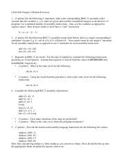 RISC-V Assembly Code and C Statements Explained | Course Hero