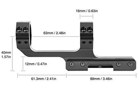 EZshoot Cantilever Offset Scope Mount 1 Inch 30mm Rifle Scope Mounts Dual Rings 19 49 W Code