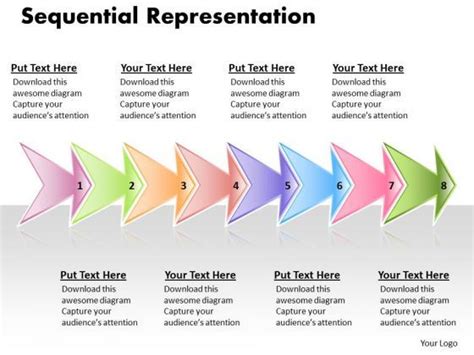 Ppt Linear Flow Stages PowerPoint Templates