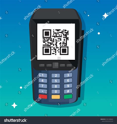 dataphone scan code qr vector illustration stock vector royalty free