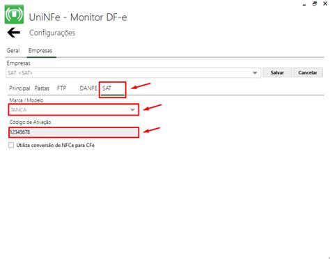 manuais uninfe sat configurarsatuninfe unimake