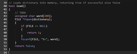how does a function recieve the data speller load function r cs50