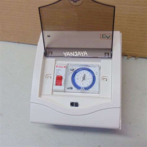 Jual Panel Timer Otomatis Lampu 24jam Timer Model Theben Sul181d Shopee Indonesia