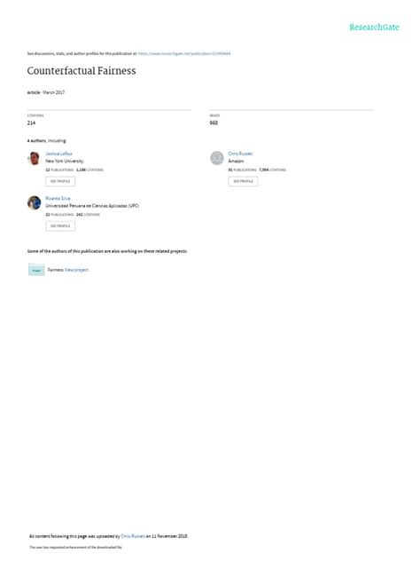 Counterfactual Fairness Kusner Pdf Causality Dependent And Independent Variables