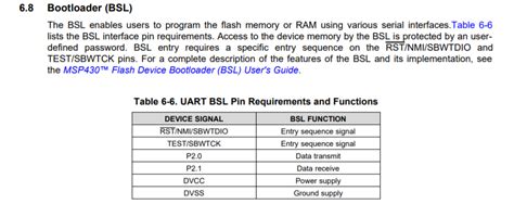 Ccsmsp430f6779a Flashing Of Msp430 Using Host Processor Msp Low Power Microcontroller Forum