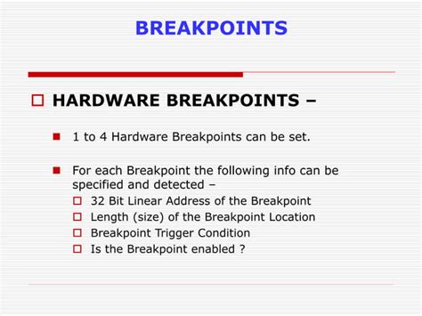 creating user mode debuggers for windows ppt