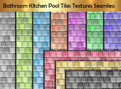 Second Life Marketplace Bathroom Kitchen Pool Tiles Textures Seamless