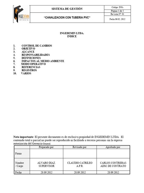 Canalizacion Pvc Pdf