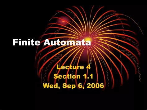 ppt finite automata and regular languages powerpoint presentation