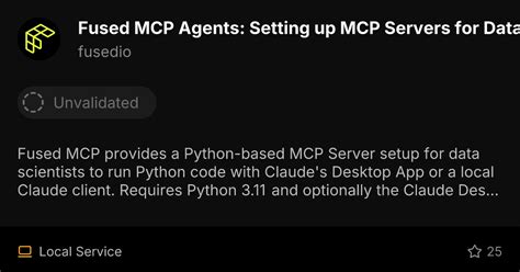 Fused Mcp Agents Setting Up Mcp Ser · Lobehub
