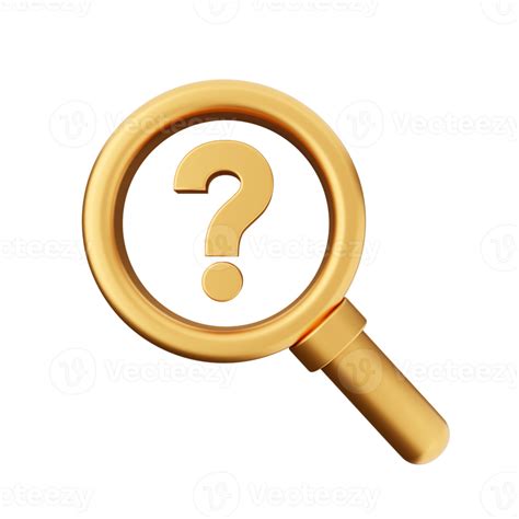 D Frequently Asked Questions Icon Illustration Render PNG