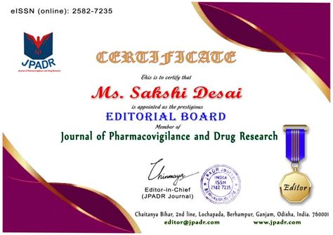 sakshi shrivastava desai on linkedin privileged to be associated as an editorial board member