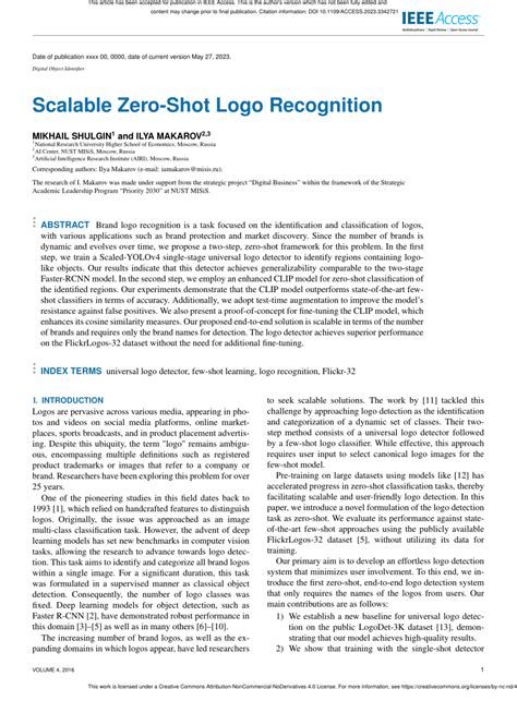 Pdf Scalable Zero Shot Logo Recognition