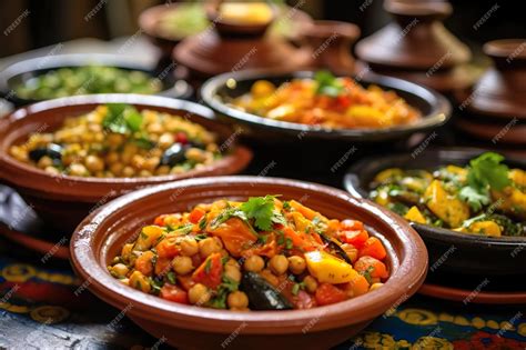 Moroccan Cuisine Mouthwatering Closeups Of Moroccan Tagines And