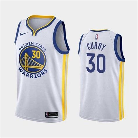 Mens Warriors Stephen Curry 2020 Association White Swingman Jersey For