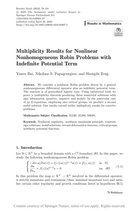 Multiplicity Results For Nonlinear Nonhomogeneous Robin Problems With