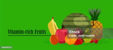 신선한 과일을 가진 유기농 건강한 개념 벡터 집합입니다 딸기 바나나 석류 파인애플 사과 오렌지 수박 살구 배 체리 여름 개념에 대한 스톡 벡터 아트 및 기타 이미지 Istock