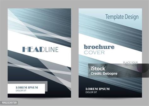 안내 책자 서식 파일 레이아웃 디자인입니다 추상 녹색과 백색 줄무늬 배경입니다 비즈니스 과학 의학 및 기술 설계 0명에 대한 스톡 벡터 아트 및 기타 이미지 Istock