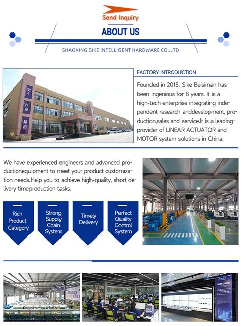 High Torque 24 Volt Dc Motor Electric Telescopic Linear Actuator Ip66