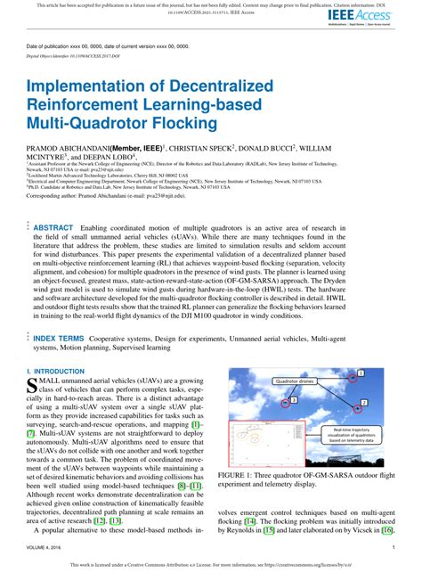 Pdf Implementation Of Decentralized Reinforcement Learning Based