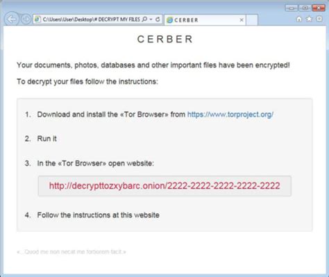 How To Remove Cerber Ransomware And Decrypt Cerber Files Cureyoursystem
