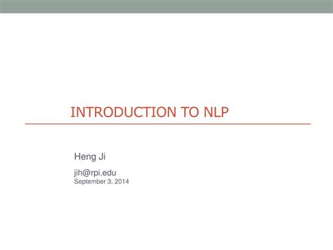 PPT Introduction To NLP PowerPoint Presentation Free Download ID 6031619
