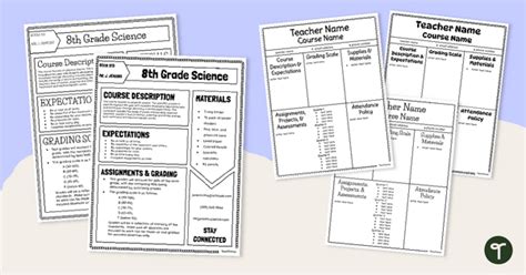 Editable Class Syllabus Templates Teach Starter