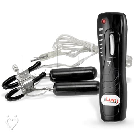 Leluv Vibrating Nipple Clamps Fantasy Seven Speeds Ebay