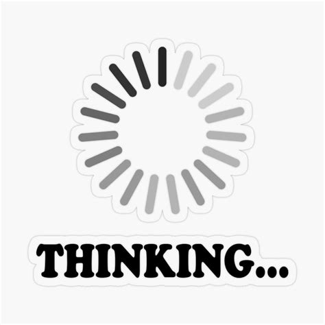 Thinking Sticker Redbubble