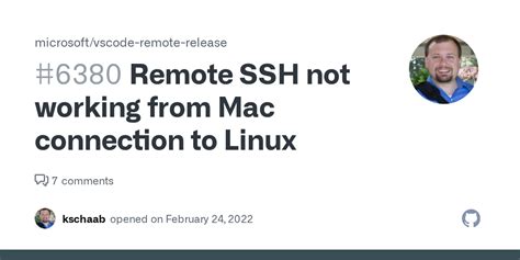 Remote Ssh Not Working From Mac Connection To Linux · Issue 6380