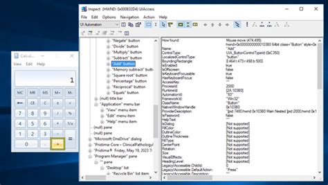 different tools to inspect desktop app elements