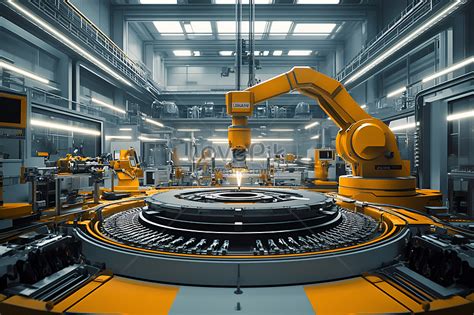 생산 라인의 로봇