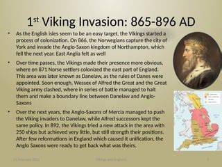 The Vikings Invasions Of England 792 1066 Pptx