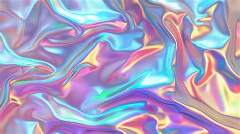Premium Photo Iridescent Waves Creating A Mesmerizing Fabric Landscape